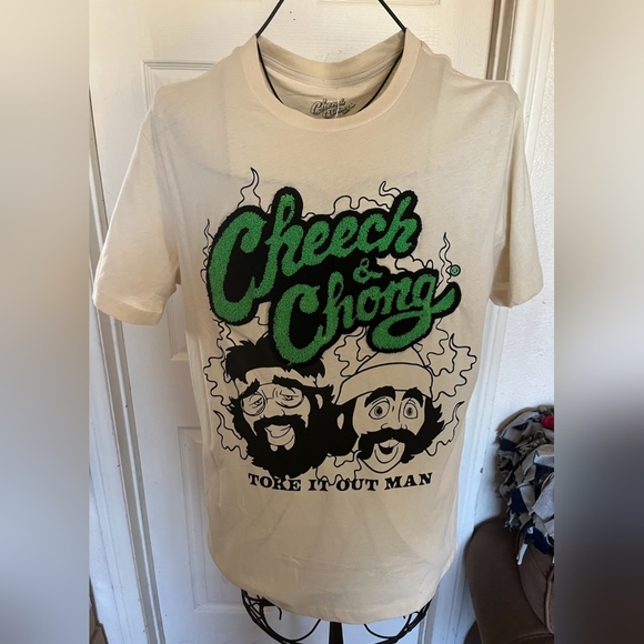 Cheech & Chong | Shirts | Cheech Chong Cream Graphic Tee | Poshmark